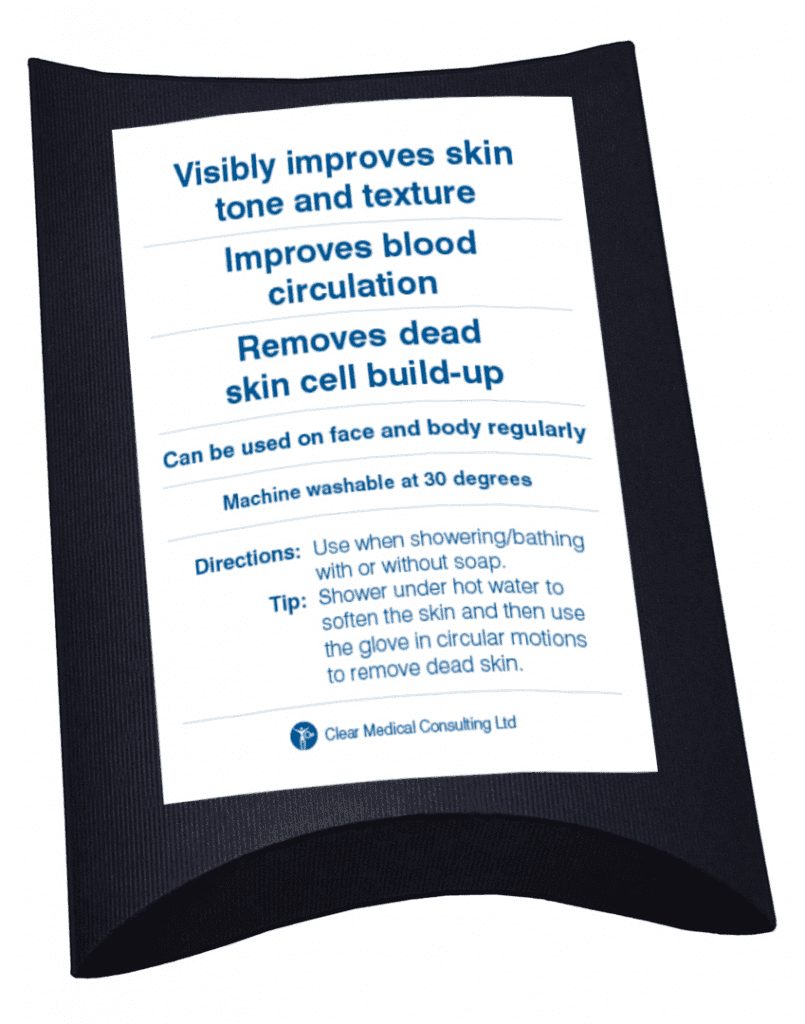 Scrub Mitt | Skin Exfoliating Glove | Manchester | Clear Medical Selected