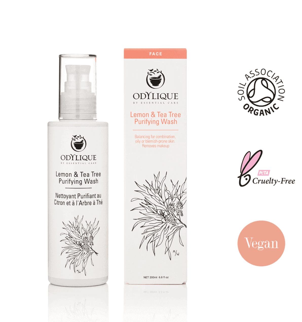 Odylique Lemon Tea Tree Facial Wash - Clear Medical Skin Hair & Body Clinic